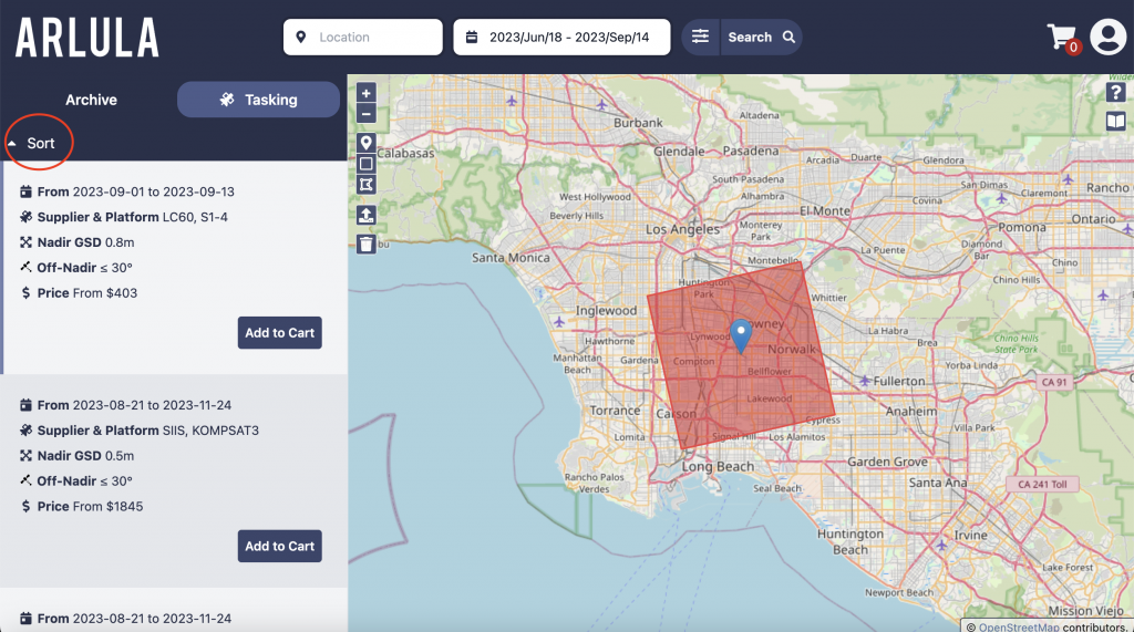 Navigating the Tasking Search Platform - Arlula